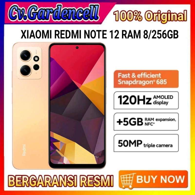 Jual Xiaomi Redmi Note 12 Ram 8/256GB Garansi Resmi di Seller cv ...
