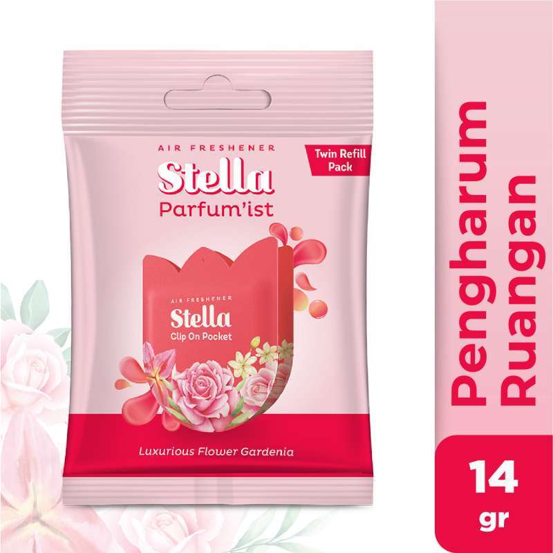 Promo Stella Parfum'ist Clip On Pocket Twin Refill Pack Luxurious Flower Gardenia 14gr Isi 2 ...