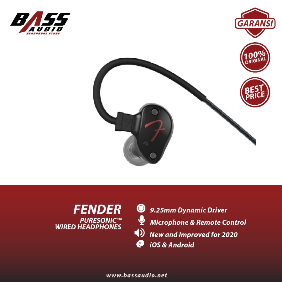 Jual Fender Puresonic Wired Earbuds- Di Seller Bass Audio - Bass Audio ...