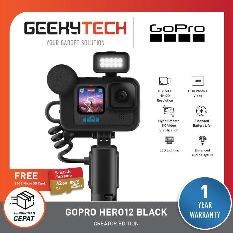 Gopro Hero 12 🔥 - Terlengkap & Harga Terbaru September 2025