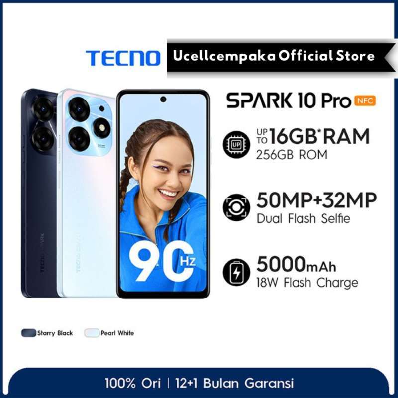 Jual Tecno Spark 10 Pro 8 Spesifikasi Original, Murah & Diskon Harga ...