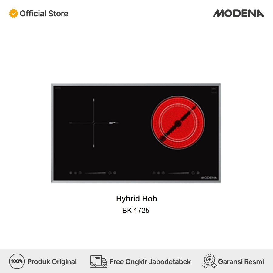 Jual Modena Hybrid Hob - Bk 1725 (kombinasi Induksi & Ceramic) Di ...