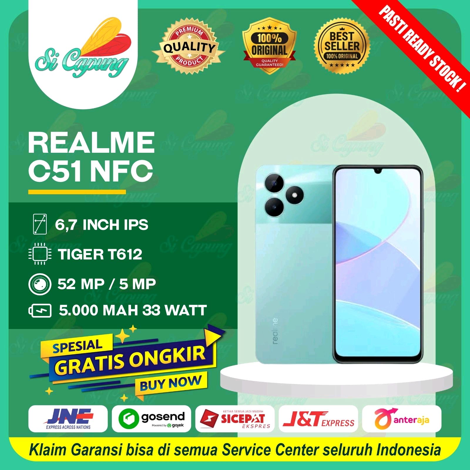 Jual Realme C51 4g Nfc Ram 4/64Gb - New Garansi Resmi di Seller ...