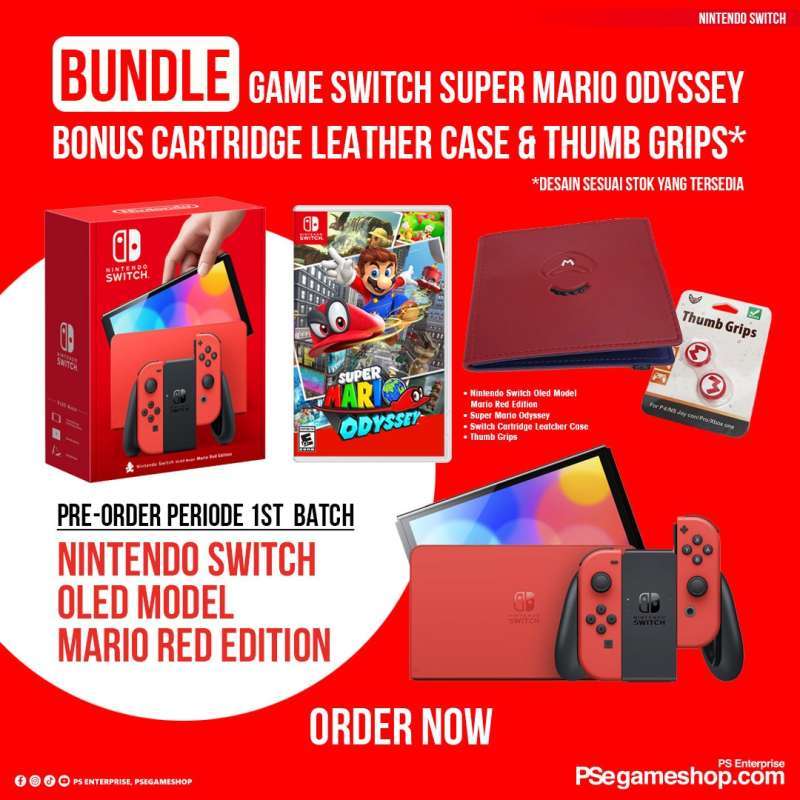 Promo Nintendo Switch Console Oled Model Mario Red Edt Diskon 3% Di ...