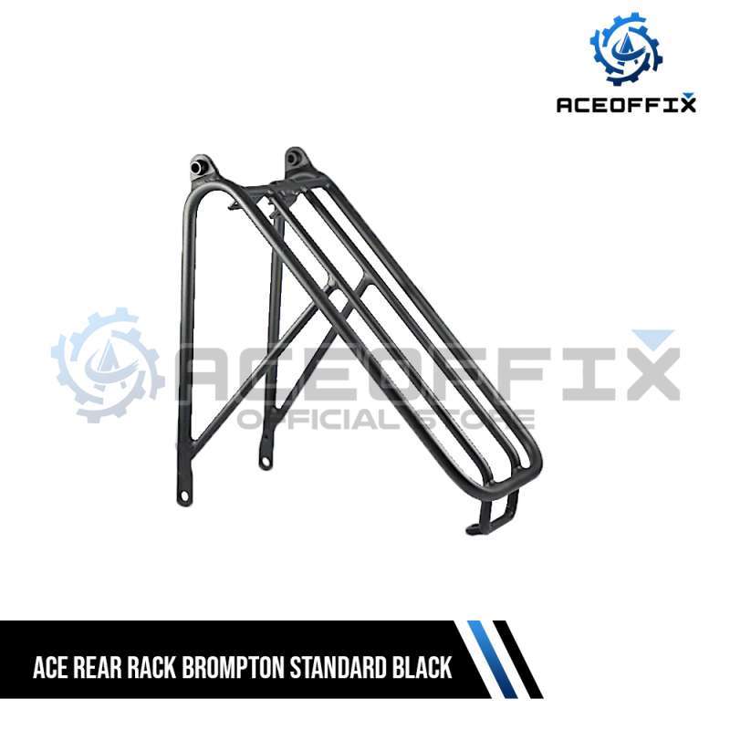 Promo Ace Rear Rack Brompton Standart Black Diskon 50% Di Seller ...