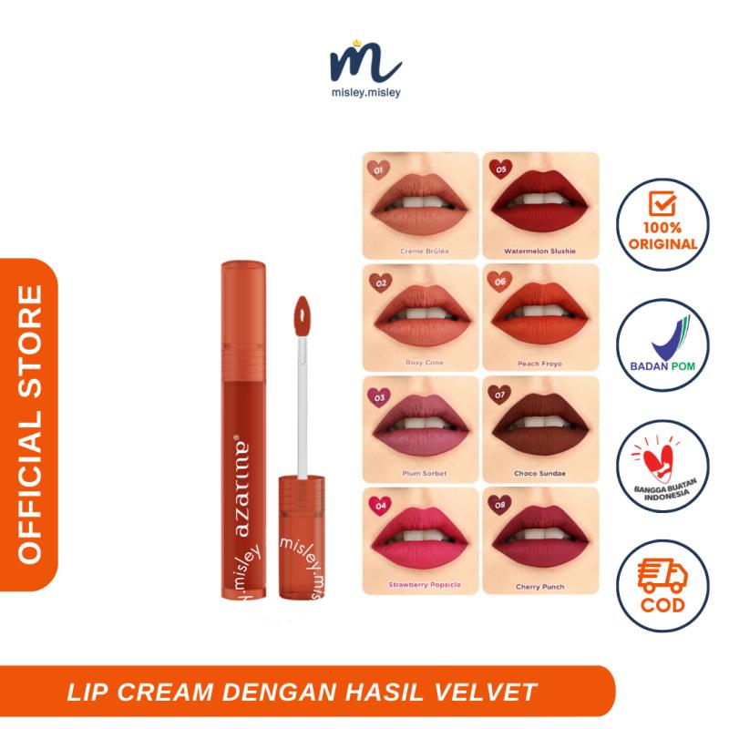 Promo Azarine Lip Cream Velvety Lippie Cream Lightweight Lip Velvet ...