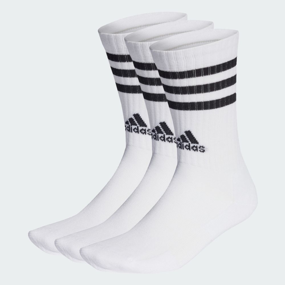 Promo Adidas Unisex Crew Socks Cushion 3-stripes 3-pairs Kaos Kaki ...