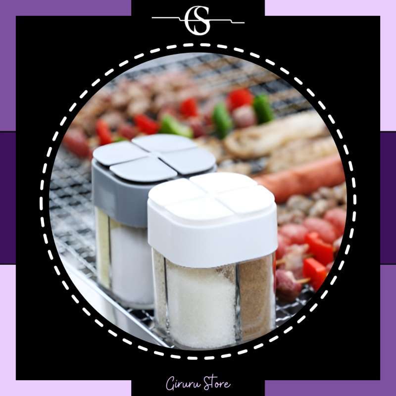 Jual 4 In 1 Tempat Bumbu Dapur / Wadah Bumbu Botol Bumbu Toples / Kotak ...