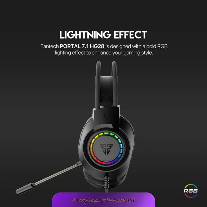 Jual Fantech PORTAL 7.1 HG28 USB Headset Gaming RGB di Seller KLA Computer Official Store - KLA ...