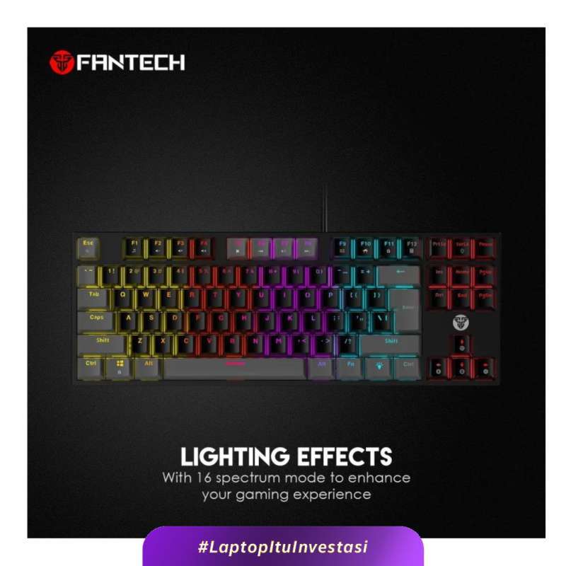 Promo Fantech Atom Mk876 Tkl Rgb Mechanical Keyboard Gaming Diskon 26% ...