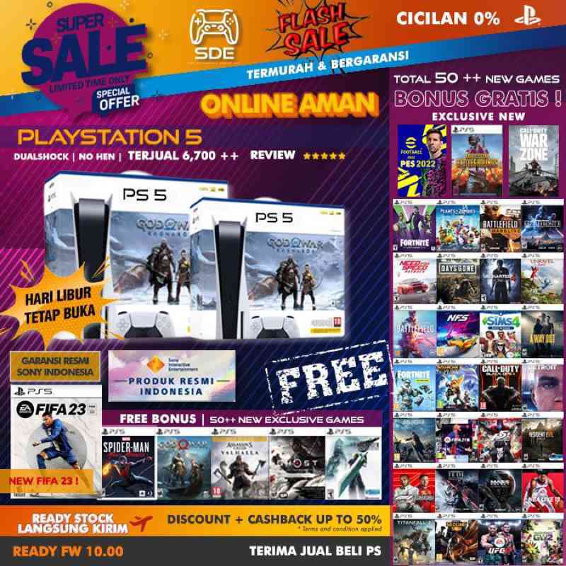 Promo SONY PlayStation 5 PS5 Disc Version / digital version garansi ...