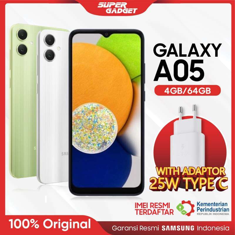 Jual Samsung Galaxy A05 4/64 RAM 4 ROM 64 GB 4GB 64GB Android Original ...