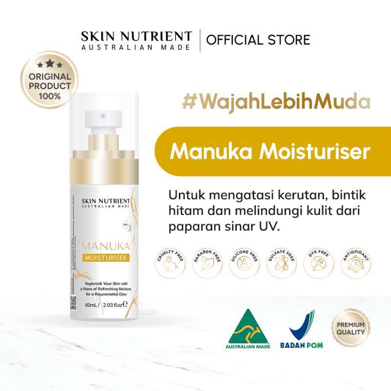 Jual [SKIN NUTRIENT] Manuka Moisturizer 60ml - Melembabkan Kulit Wajah ...