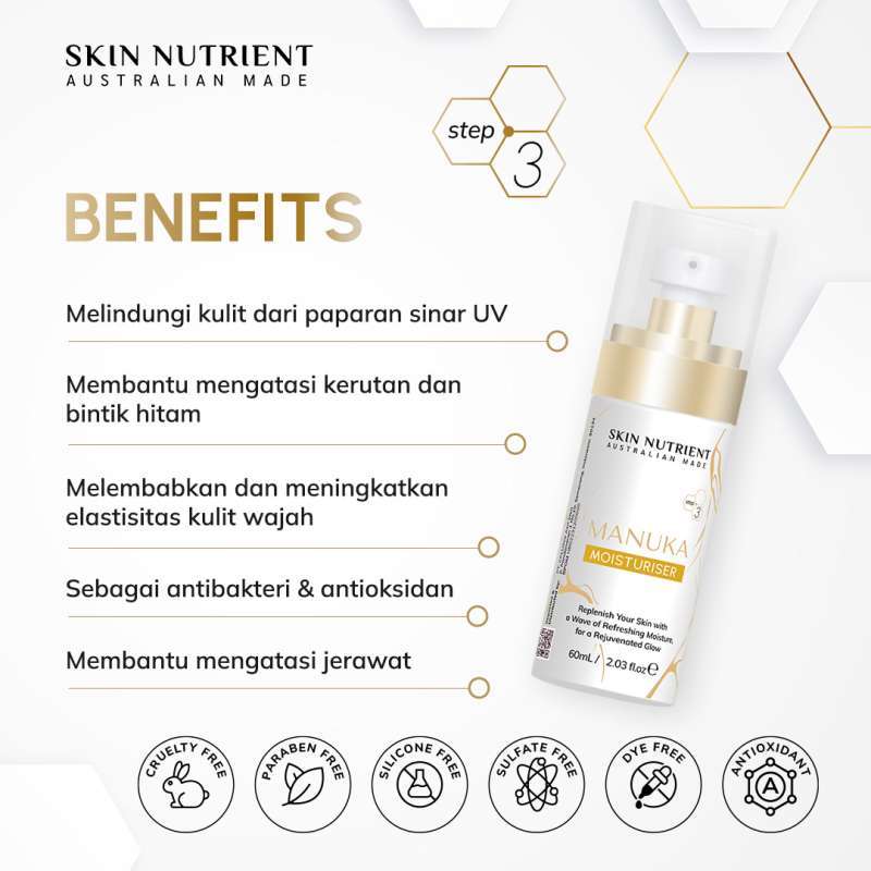 Jual [SKIN NUTRIENT] Manuka Moisturizer 60ml - Melembabkan Kulit Wajah ...
