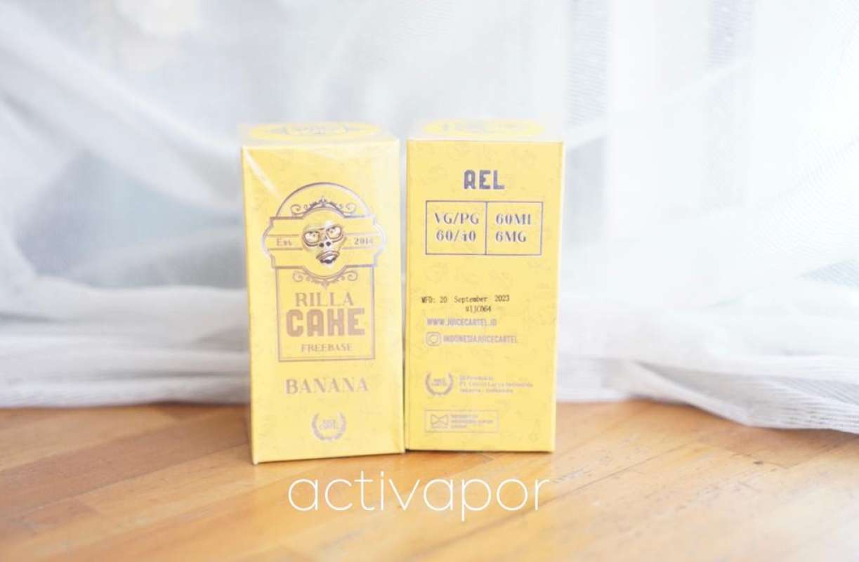 Jual Cakerilla V3 Banana Cheese Cake 60ml Liquid Vape Rilla Cake Creamy ...