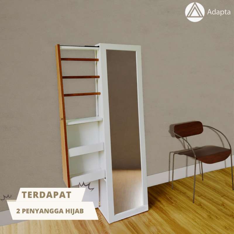 Promo Adapta Kaca Standing Mirror Makeup & Hijab Full Body Minimalis ...