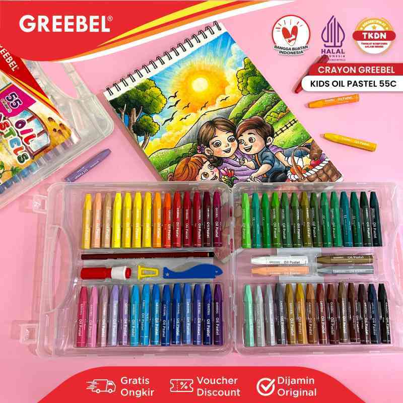 Jual Crayon Oil Pastel Greebel Isi 36 🏷️ Original Terbaru, Terlengkap ...