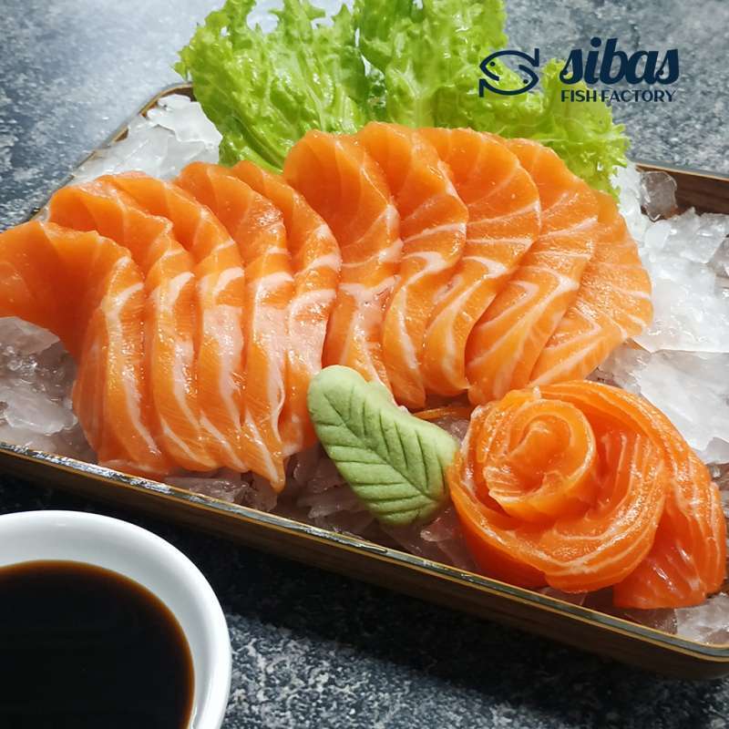 Promo Sibas - Ikan Salmon Sashimi Frozen 200gr / Sashimi Salmon Premium ...
