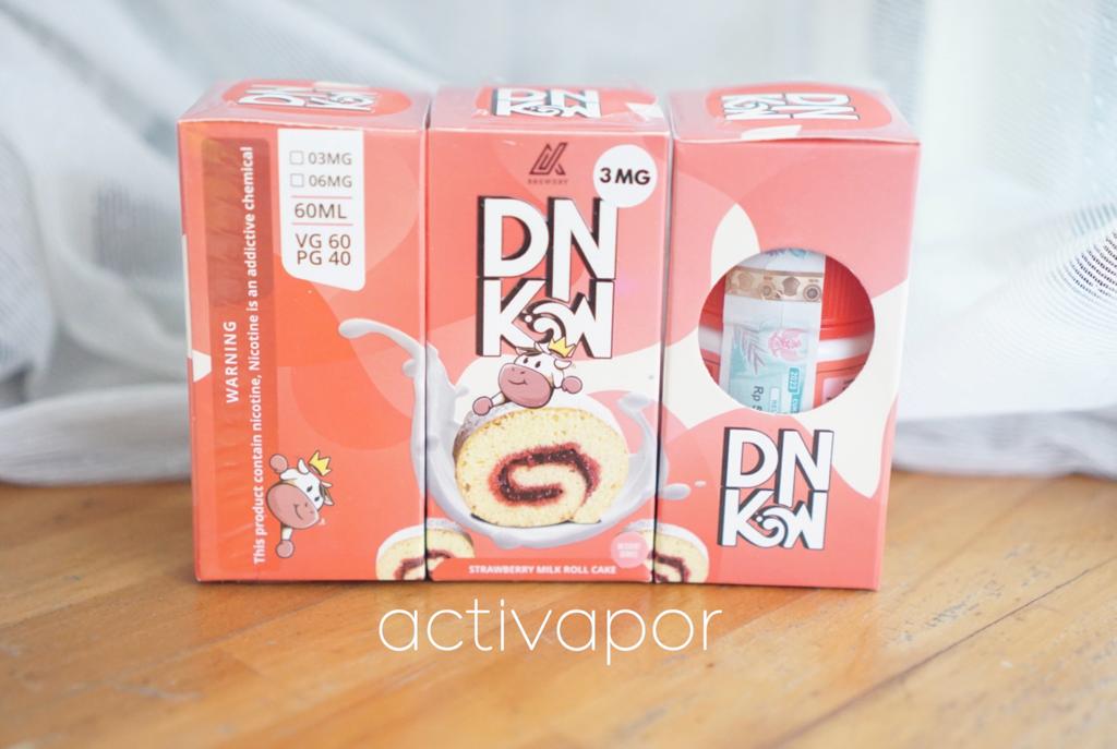 Jual Dnkw Strawberry Milk Roll Cake 60ml Liquid Vape Rollcake Freebase ...