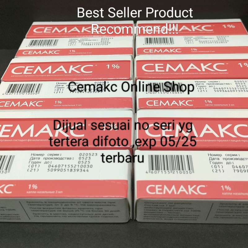 Jual Cemakc / Semax 1% Original Obat Saraf Dan Stroke(stock Baru 05/25 ...