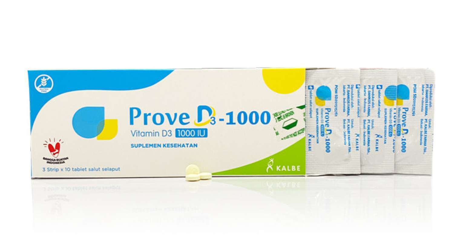 Promo Prove D3 1000 Iu (25 Mcg) Vitamin D Untuk Kesehatan Tulang 1 Box ...
