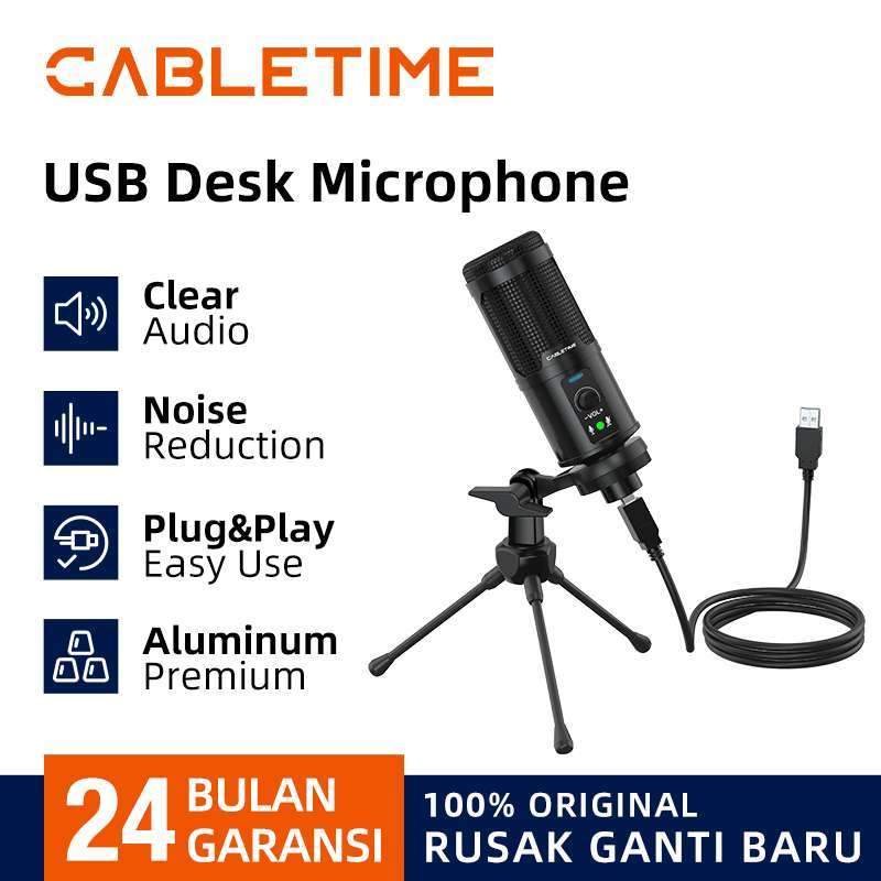 Promo Mic Condenser Audio Microphone Arm Set For Recording Live ...