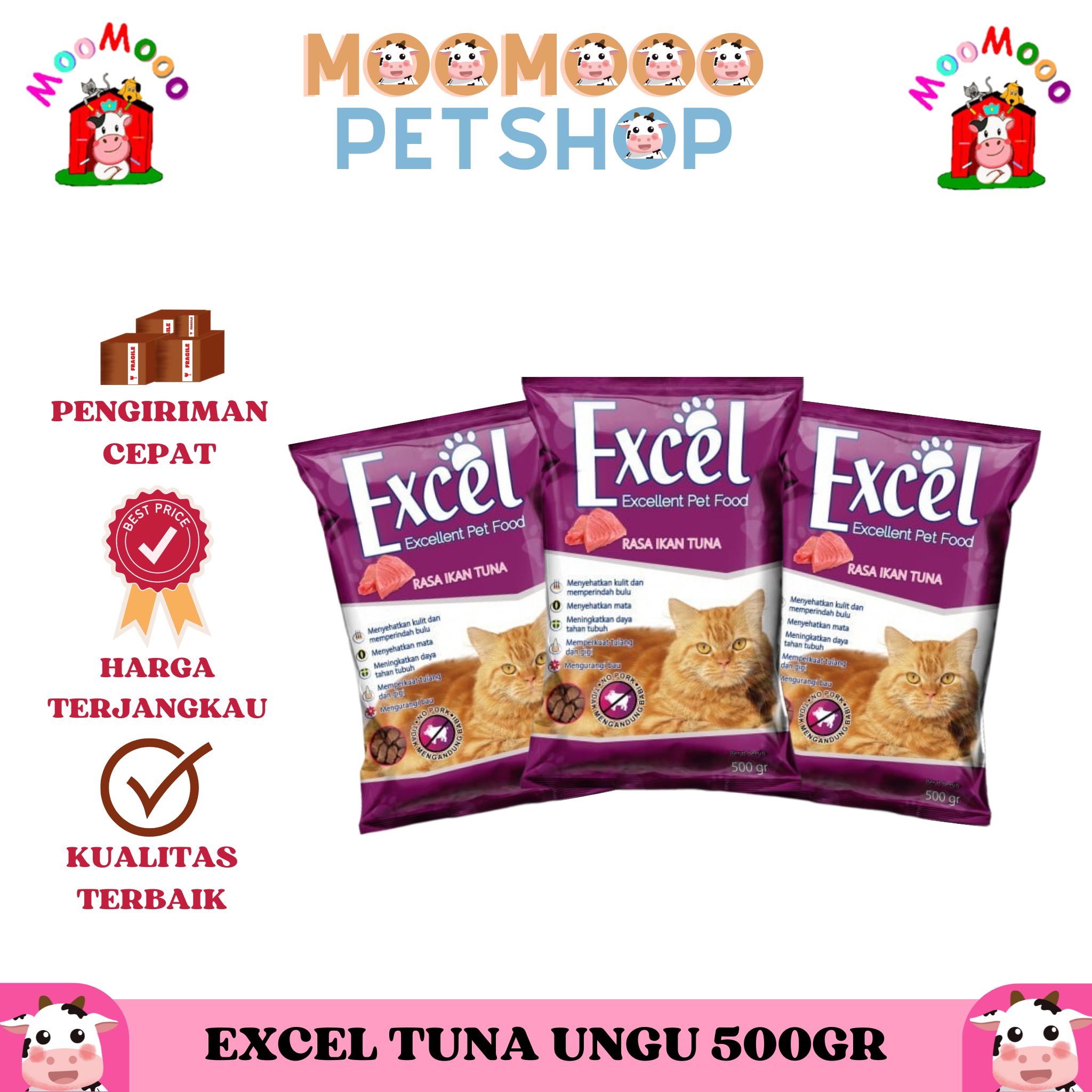 Jual Excel 500gr Makanan Kucing Cat Food Dry - Excel All Variant 500 Gr ...