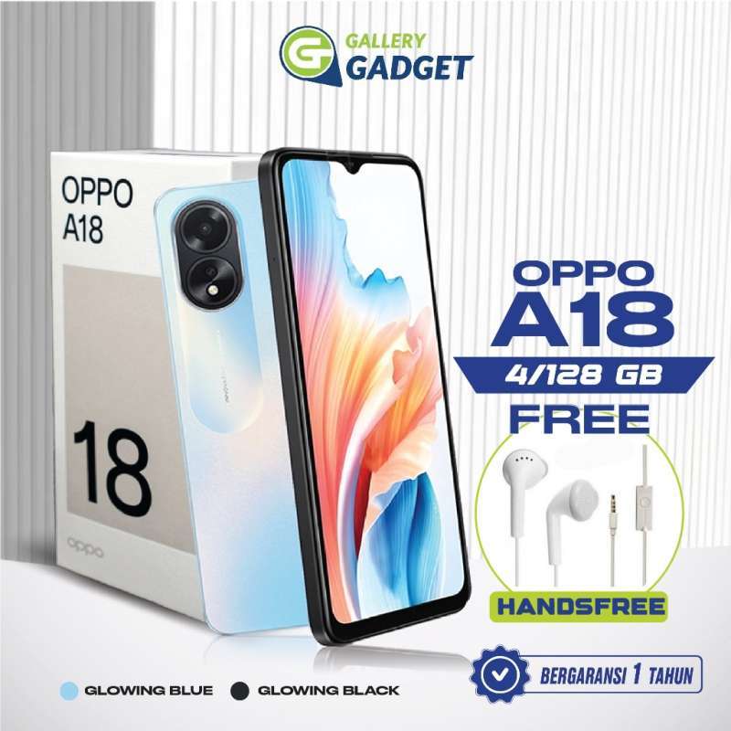Promo Oppo A18 4/128 Ram 4 Rom 128 Gb 4gb 128gb Hp Smartphone Android Diskon 50% Di Seller ...