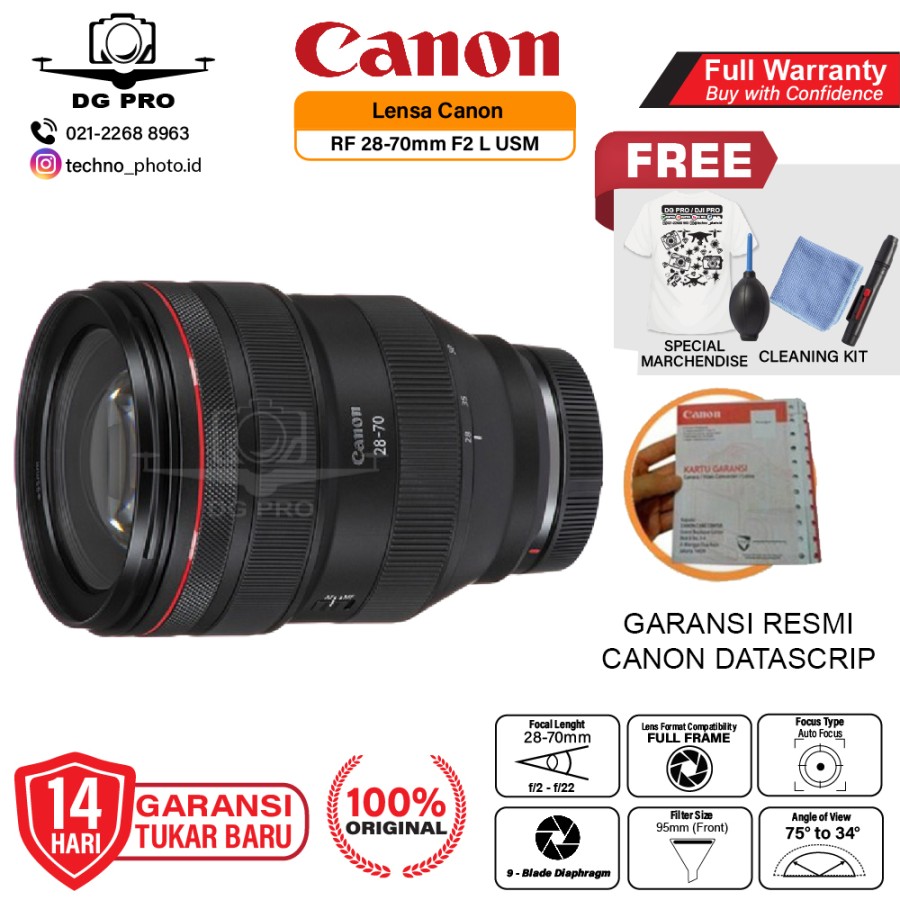 Promo Lensa Canon Rf 28-70mm F2l Usm Lens Resmi Datascrip Diskon 8% Di ...