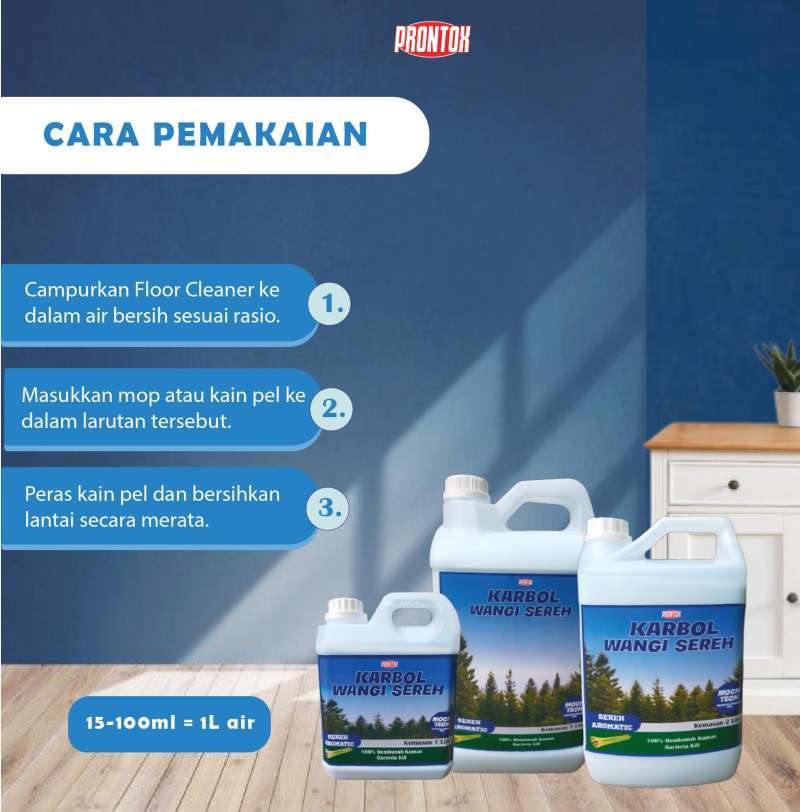 Jual Prontox Karbol Wangi Strong (Sereh) Kemasan 2 Liter di Seller ...