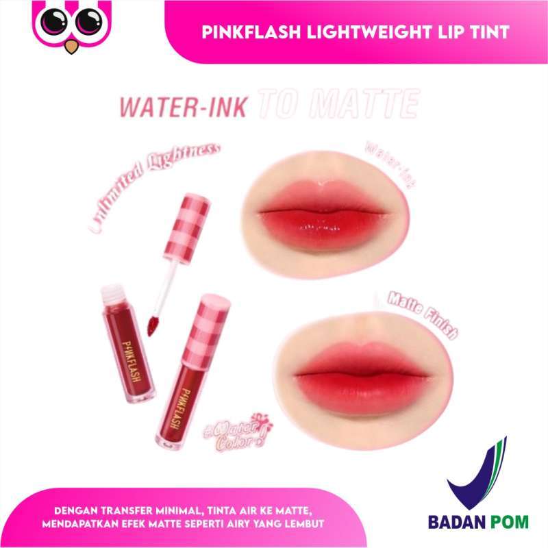 Jual Pinkflash Lightweight Lip Tint Pink Flash Water Ink Airy Matte ...