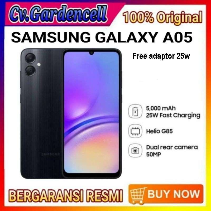 Jual Samsung Galaxy A05 Ram 4/128gb Garansi Resmi Di Seller Samsung_cv.garden Cell - Kemasan ...