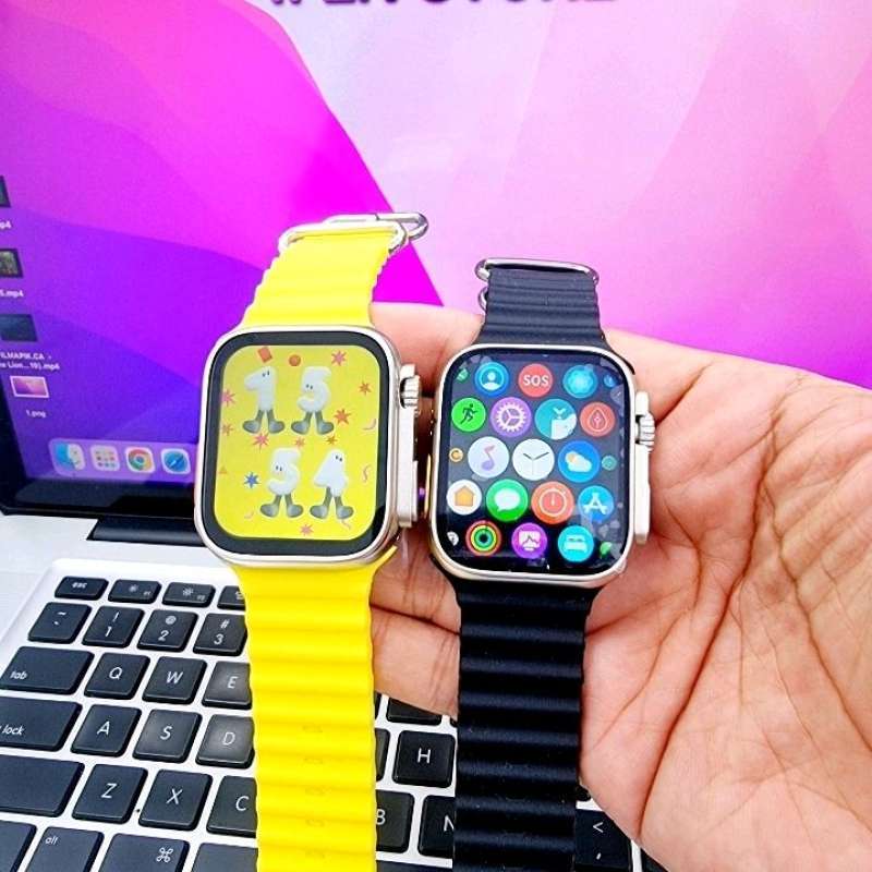 Promo Smartwatch Series S8 T800 Ultra Pro Fullscreen 49mm Stainlis ...