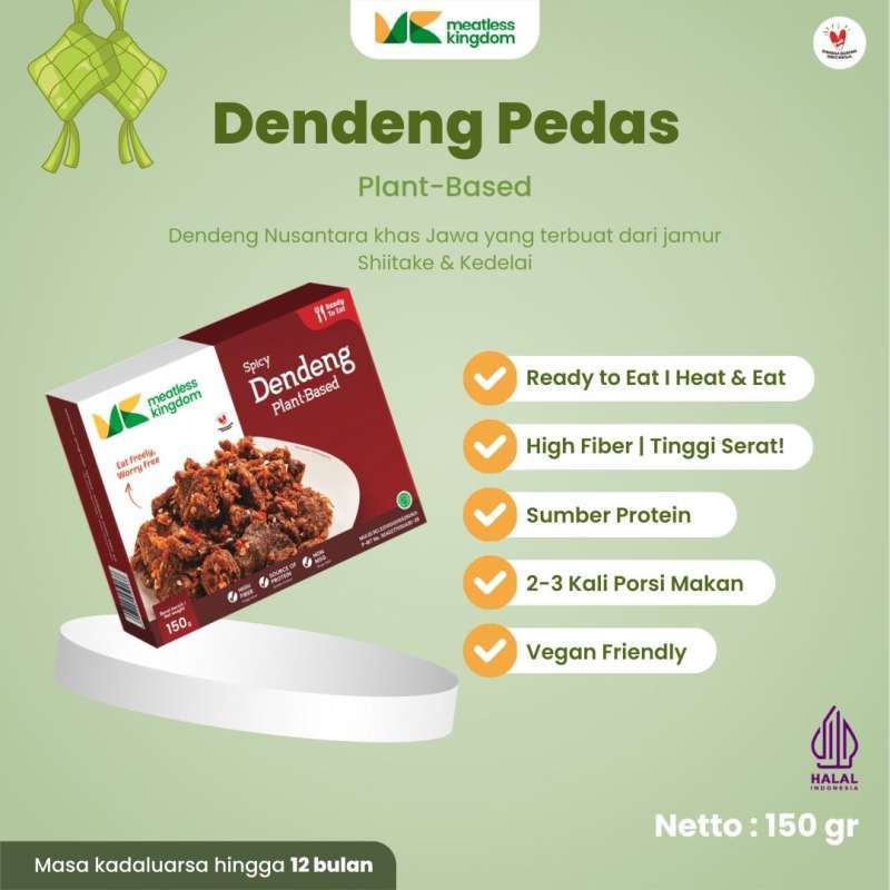 Jual Meatless - Dendeng Pedas | Big Version | 250gr | Halal | Makanan ...