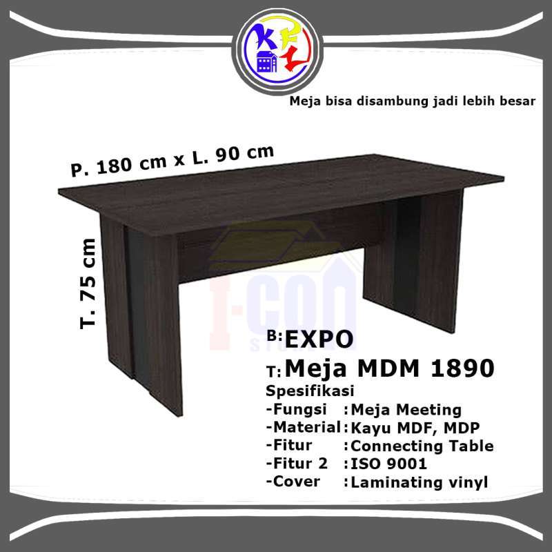 Jual Expo Mdm 1890 Meja Meeting Panjang Meeting Table Meja Kantor Besar ...