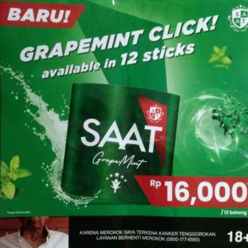 Jual Rokok Saat Grapemint Klik 12 Batang Filter Di Seller Dirgantara ...