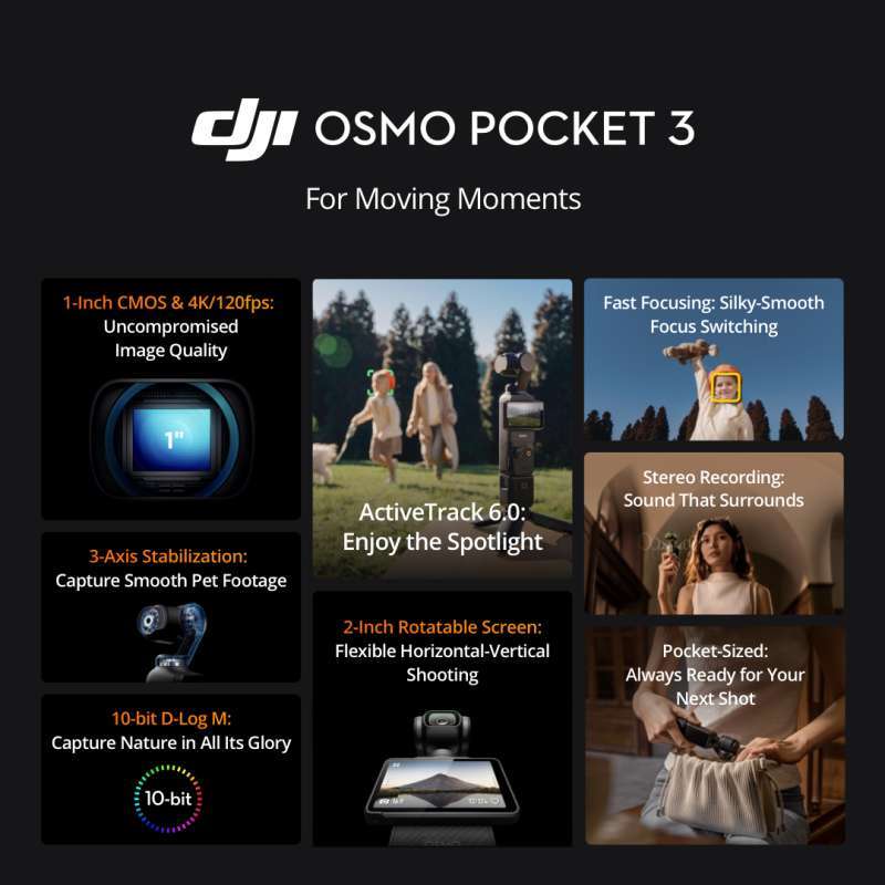 Jual Dji Osmo Pocket 3 Creator Combo - Pocket Gimbal Camera Di Seller Dji Official Store ...