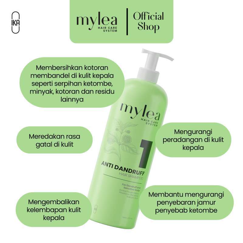 Promo Mylea Hair Care System Anti Dandruff Hair Shampoo [400 Ml] Diskon ...