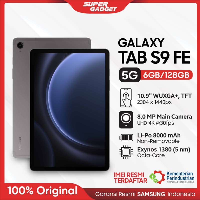 Promo Samsung Galaxy Tablet Tab S9 Fe Fe+ Plus 5g Wifi Ram 6gb 8gb 12gb ...