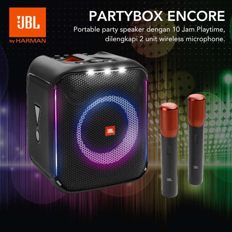 Jual Jbl Partybox Encore Speaker Bluetooth Dengan Unit Wireless Microphone Di Seller Excellent