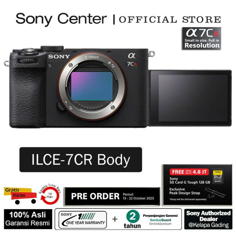 Jual SONY Center Jakarta - SONY Alpha A7CR / Kamera full-frame Alpha 7CR / Kamera Mirrorless ...