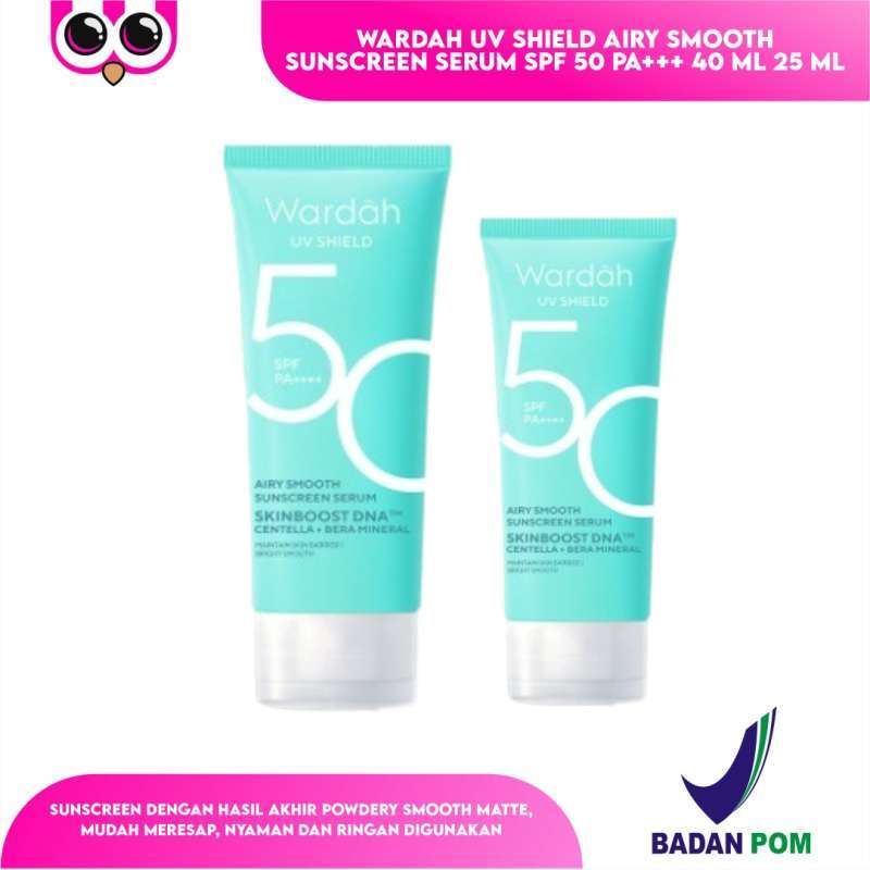 Promo Wardah Uv Shield Airy Smooth Sunscreen Serum Spf 50 Pa+++ 40 Ml ...