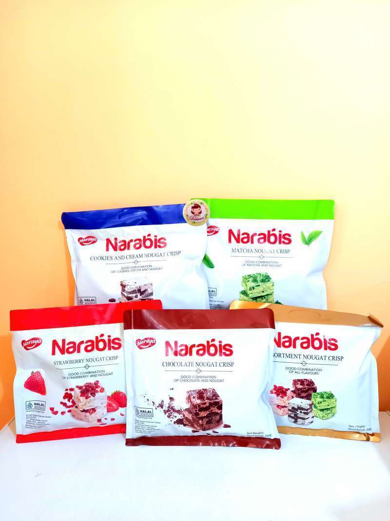 Jual Snack Import | Narabis Nougat Crisp 200 Gr Assorted Strawberry ...