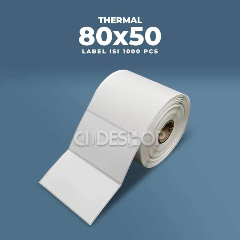 Jual Label Thermal 80x50mm 80x50 Sticker Barcode 80 X 50 Mm Isi 1000 Pcs Di Seller Codeshop ...