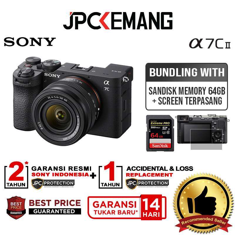 Promo Jpc Kemang Sony A7c Ii Kit 28-60mm Mirrorless Alpha A7cii 28-60 ...