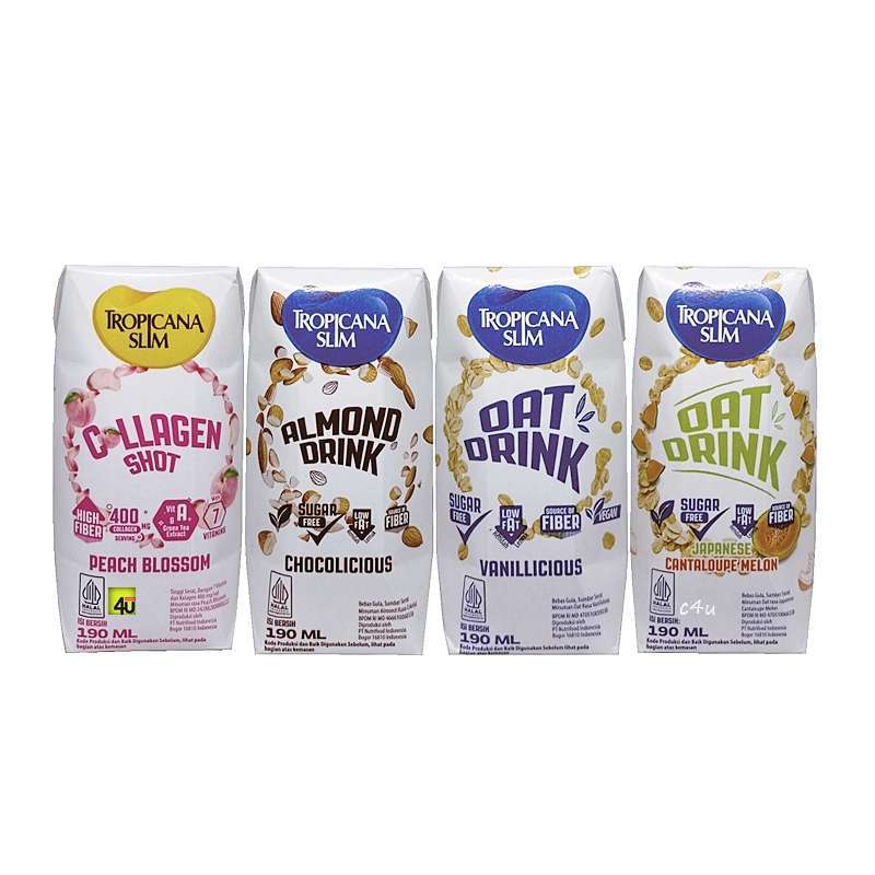 Promo Tropicana Slim - Oat, Almond & Collagen Drink - 190 Ml Diskon 12% Di Seller Cemilan4u ...