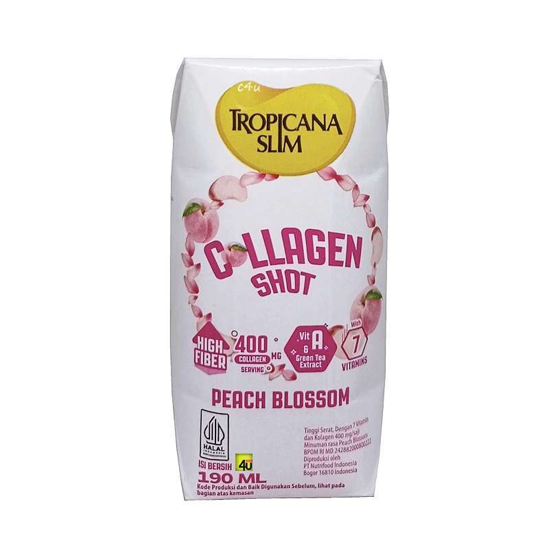 Promo Tropicana Slim - Oat, Almond & Collagen Drink - 190 Ml - Collagen Peach Diskon 11% Di ...