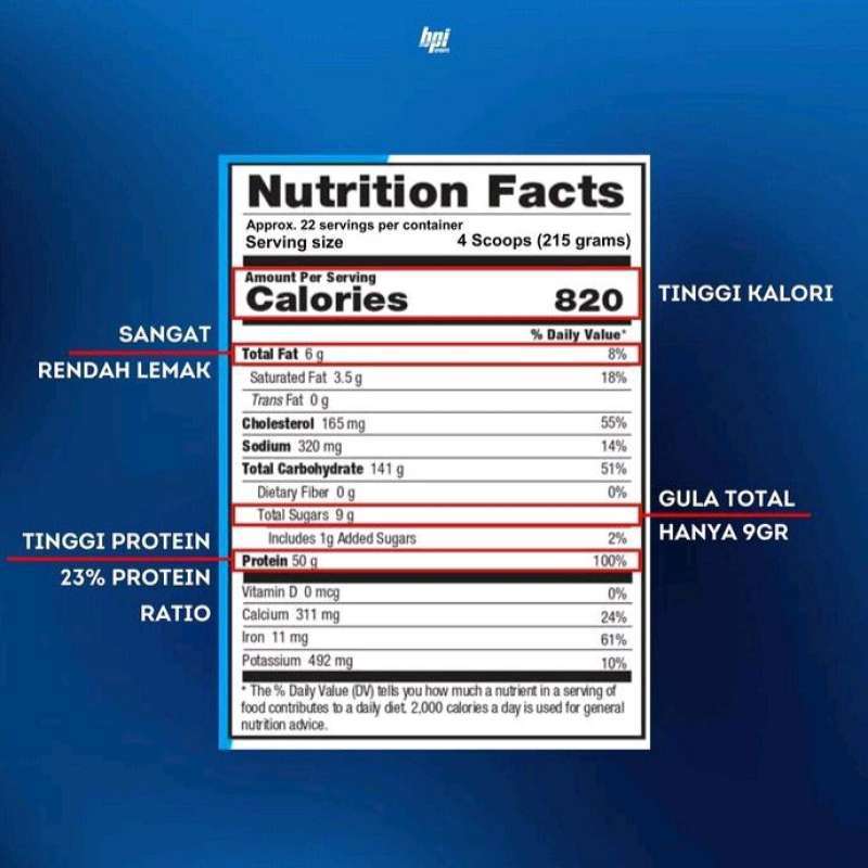 Jual Bulk Muscle Xl 10 Lbs Weight Mass Gainer Bpi Sports Di Seller ...