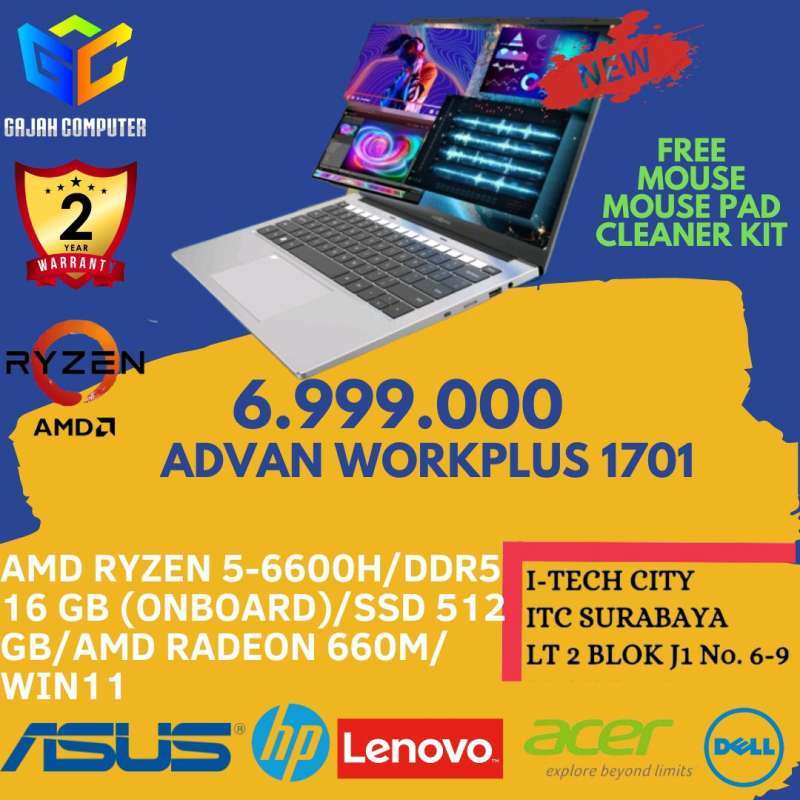 Jual Advan Workplus 1701 Di Seller Gajah_computer - Kapasan, Kota Surabaya | Blibli