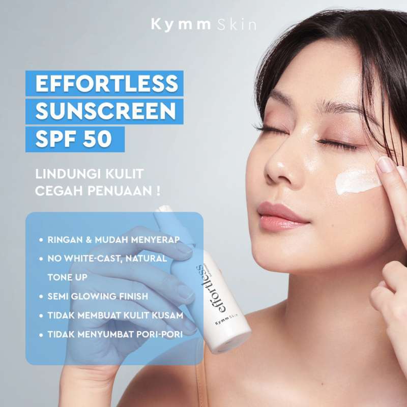 Promo Kymm Skin Effortless Sunscreen Spf 50 60ml Diskon 42% Di Seller Kymm Skin Official Store ...